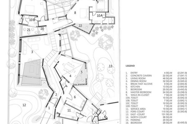 Deconstructivist Architecture Plan